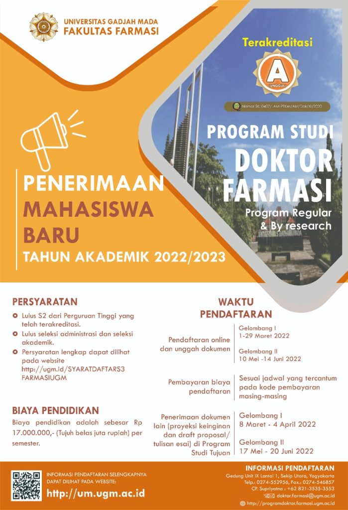 PENERIMAAN MAHASISWA BARU TAHUN AKADEMIK 2022-2023 PROGRAM DOKTOR ILMU ... PENERIMAAN MAHASISWA BARU TAHUN AKADEMIK 2022-2023 PROGRAM DOKTOR ILMU ...