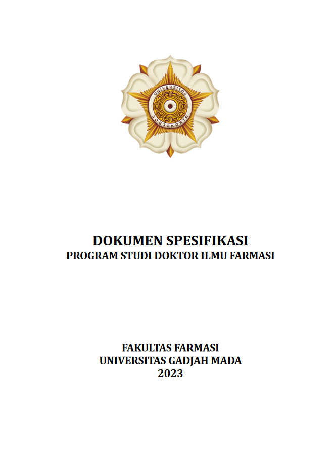 DOKUMEN SPESIFIKASI PROGRAM STUDI DOKTOR ILMU FARMASI – Program Doktor Fakultas Farmasi UGM
